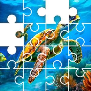 JigZone Jigsaw diário: 2024-02-02 Turtles Swim Underwater